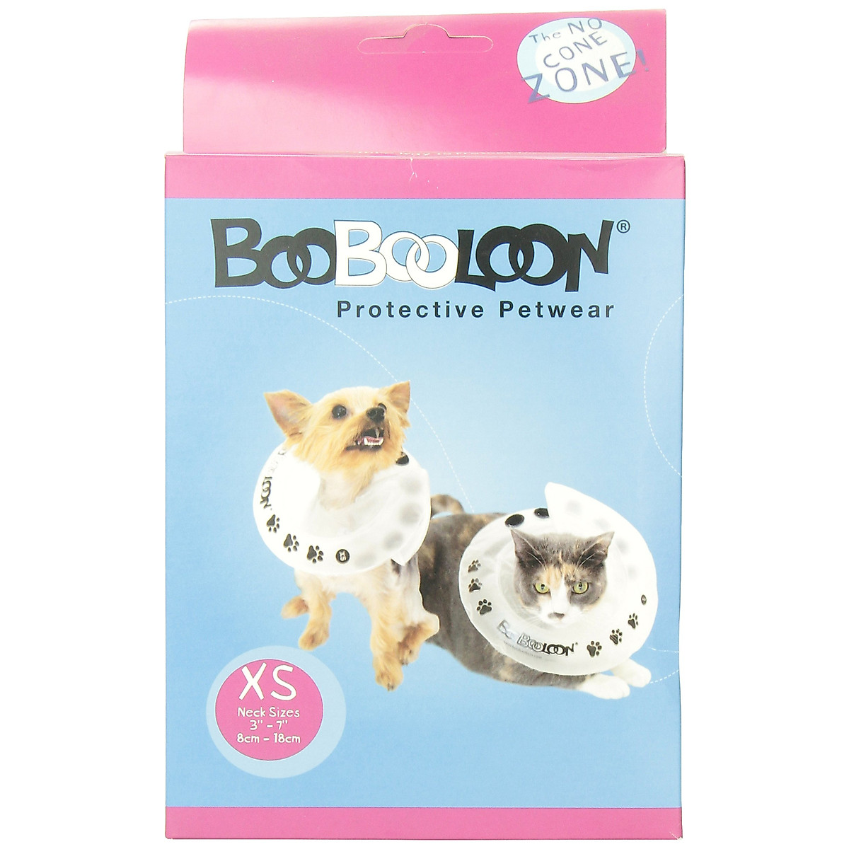 BooBooLoon Inflatable Pet Recovery Collar 1 Extra Small Size