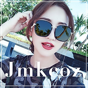 Jmkcoz Stainless Steel Eyeglass Holder Chain 80cm Eyeglass Necklace Chain Silver