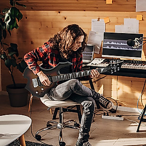 Glarry Cool Burning Fire Style Electric Guitar Christmas gift for Beginner Guitar Lover with Accessories Pack (Sunset)