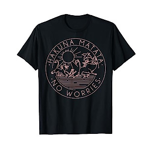 Disney The Lion King Hakuna Matata No Worries Outline Logo T-Shirt