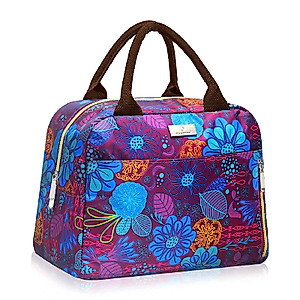 Vavabox Lunch Box For Women,Insulated Lunch Bag,Lunch Box Lunch Organizer Lunch Holder For Women/Beach/Party/Boating/Office/Fishing/Picnic(Purple)