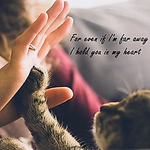 Lcensp Grey Tabby Cat Decor on Blue Moon Stained Glass Window Hangings Cat Memorial Gifts for Cat Lovers, Cat Suncatcher Pet Ornament (Grey Cat on Blue Moon)