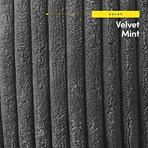 Sweet Home Collection Rocking Chair Cushion Premium Tufted Pads Non Skid Slip Backed Set of Upper and Lower with Ties, 1 Count (Pack of 1), Velvet Gray