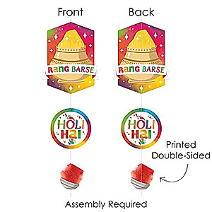 Big Dot of Happiness Holi Hai - Festival of Colors Party DIY Dangler Backdrop - Hanging Vertical Decorations - 30 Pieces
