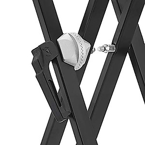 Amazon Basics Heavy-Duty Adjustable Keyboard and Piano Double-X-Shape, Stand, Black