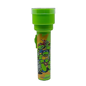 TMNT Handheld Flashlight Projector Light with Character Lens - Halloween Safety Trick or Treat, Night Light, Stocking Stuffer or Play