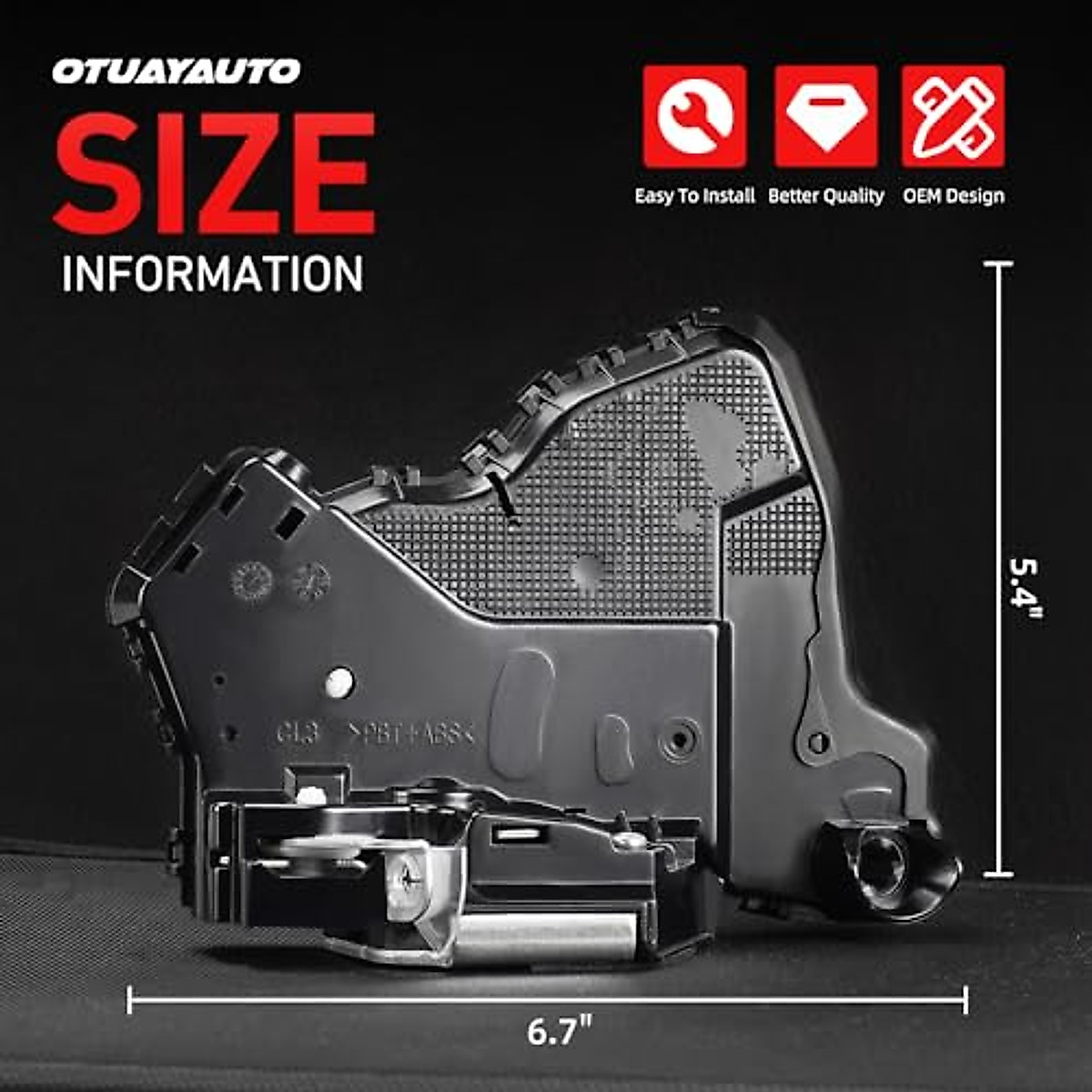 OTUAYAUTO Door Lock Actuator Motor Front Left Driver Side - Replacement for Toyota Camry 4Runner Tundra Sequoia, Scion XB TC, Lexus ES350 RX350 LS460, Replace OEM: 69040-0C050, 69040-06180
