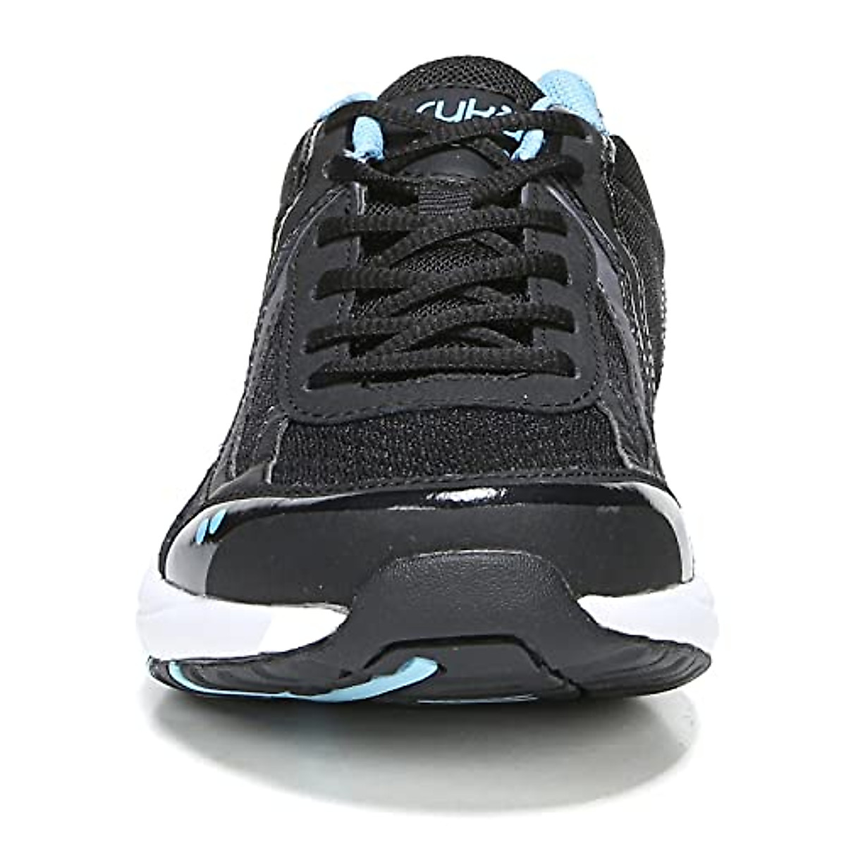Ryka Women's Dash 3 Athletic Shoe, Black/Meteorite/nc Blue, 8.5 M US