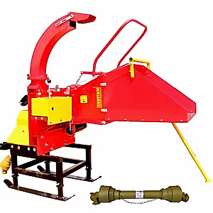 8" PTO Wood Chipper Tree Shredder 3 Point Farm Tractor Implement - with Auto Feed