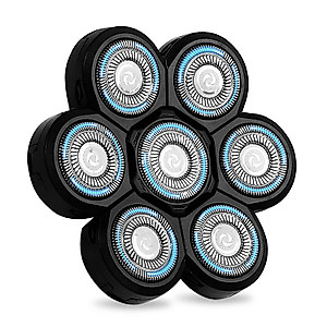 8 Heads Beard Cutter Replacement Blade, 8 Heads Electric Shaver, Bald Head Shaver Replacement Blades, Easy Install Electric Razor Shaver Head for Bald and Face