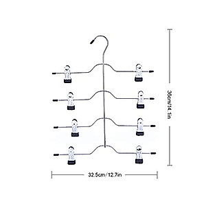 SmarTopus Multi-functional Four-layer Stainless Steel Pants Rack Hanger