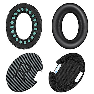 Ainiv Professional Ear Pads Cushions Replacement - 1 Pair Earpads Compatible with Bose QuietComfort 15 QC15 QC25 QC2 QC35, Softer Leather, Noise Isolation Foam