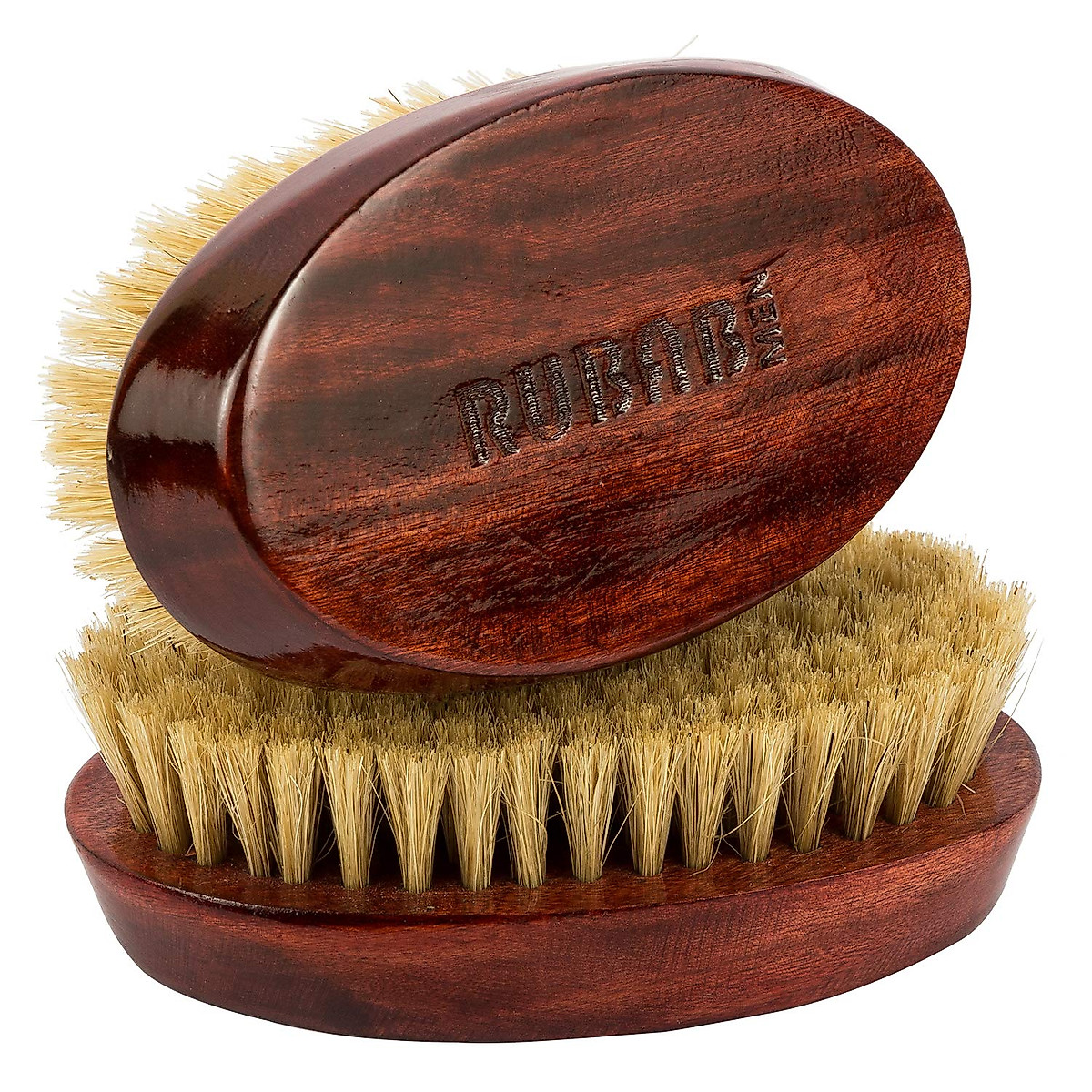 RUBAB MEN 100% Boar Bristle Beard Brush for Men | Premium Hand-Crafted Wooden Handle| Ideal for Daily Beard Style & Care | Made in India