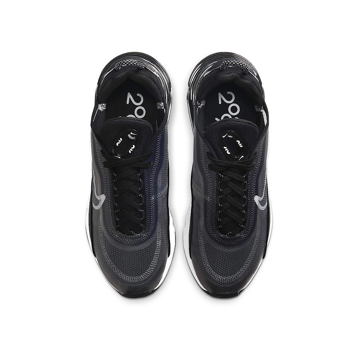 Nike Womens Air Max 2090 Running Trainers CK2612 Sneakers Shoes (UK 5.5 US 8 EU 39, Black White Silver 002)