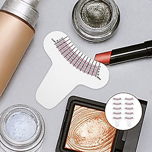 minkissy Lash Room Decor 10pcs Eyelash Ruler Lash Length Measuring Tool Eyelashes Degree Ruler Lash Cart