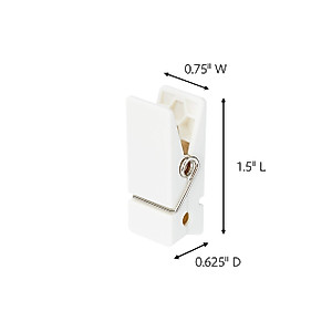 Command Spring Clips, Quartz, 8-Clips (17089Q-8ES), Great for dorm decor