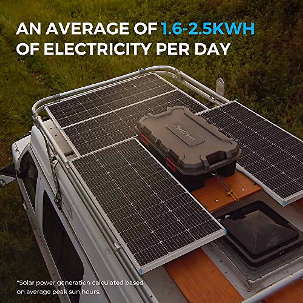 Renogy 400 Watt 12 Volt Premium Solar Panel Kit + Renogy 500A Battery Monitor