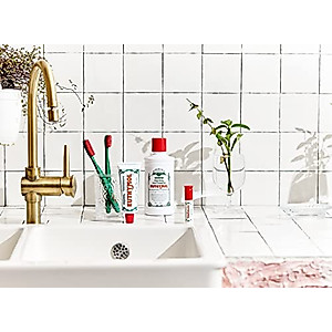 [Euthymol] Natural Flouride-Free Formula/Strong Mint Flavor for Fresh Breath, 3.7 oz | Classic Pink Toothpaste for Fresh Breath, Plaque & Tartar Remover | Travel Size Aluminum Recyclable Tube