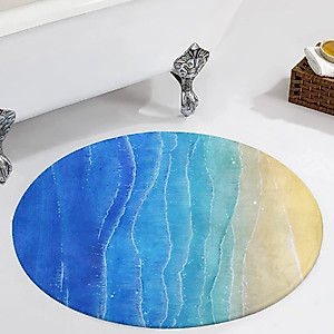 AMAPARK Custom Rug Design Your Add Photo Logo Text Personalized Area Carpet Door Mat Soft Washable Decorative for Home Bedroom Living Room Office, Black, Diameter 28 Inch