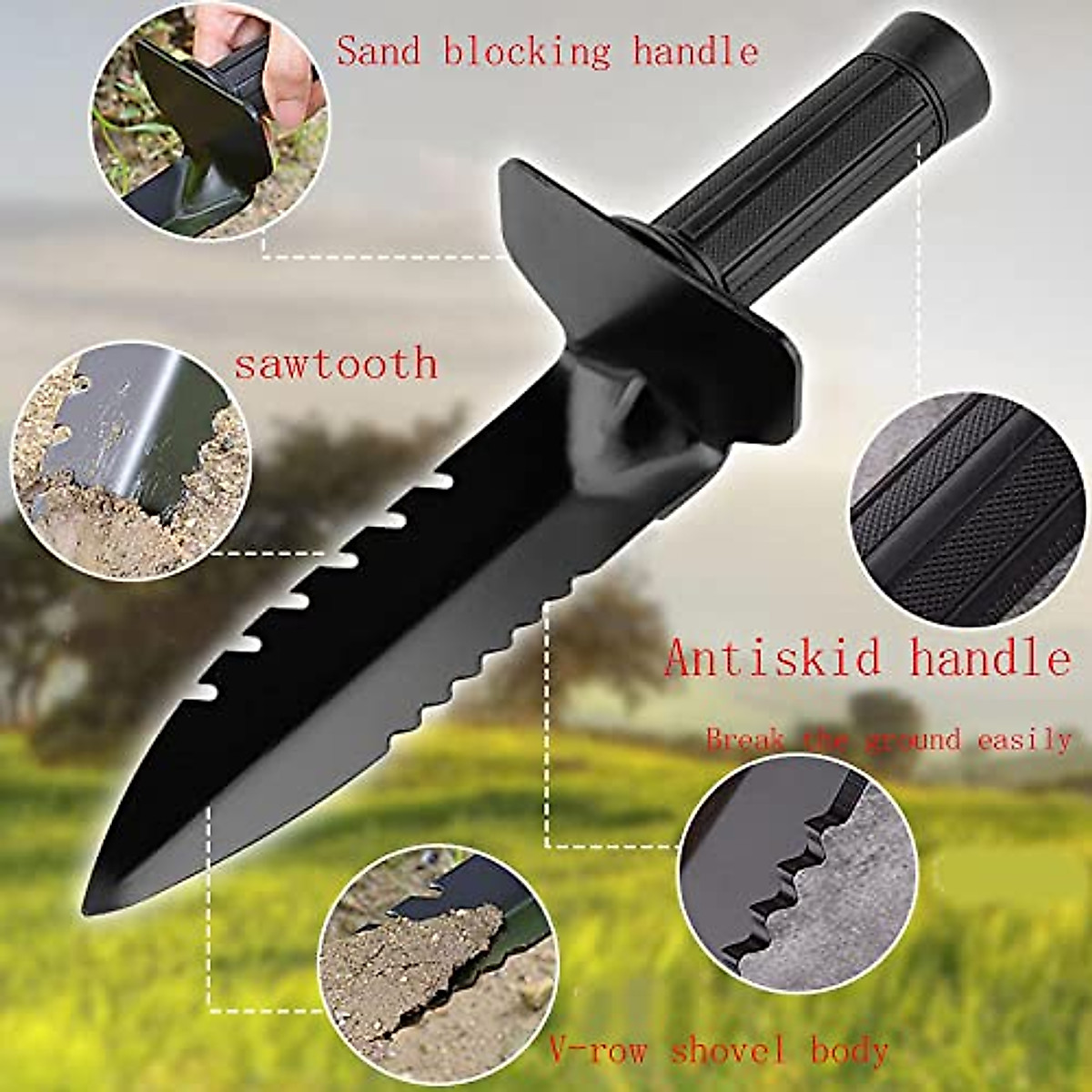 Sand and Metal Detection Shovels, Metal Detector Detection Accessories, Beach Screen Treasure Hunts and Digging Tools and More, silver, (KJKJHKJHKUJ)