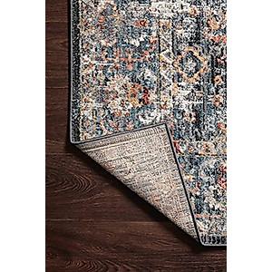 Loloi II Cassandra Collection CSN-05 Blue/Multi, Traditional 2'-6" x 4'-0" Accent Rug