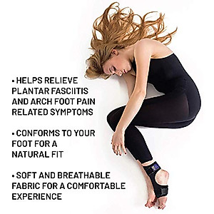 Everyday Medical Plantar Fasciitis Night Splint Brace for Plantar Fasciitis Pain Relief I Dorsal Foot Stretching Support for Achilles Tendonitis, Heel Pain, Plantar Fascia, Drop Foot -Men & Women