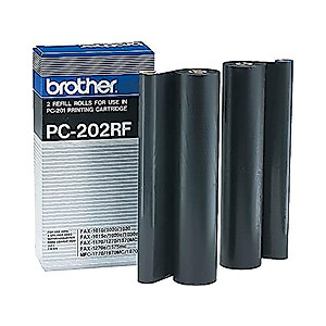 Brother Pc202rf Thermal Transfer Refill Roll, Black, 2/Pk - In Retail Packaging