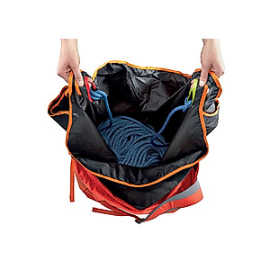 PETZL KLIFF Rope Bag - 36-Liter Rope Bag for Sport Climbing With Removable Tarp - Grey