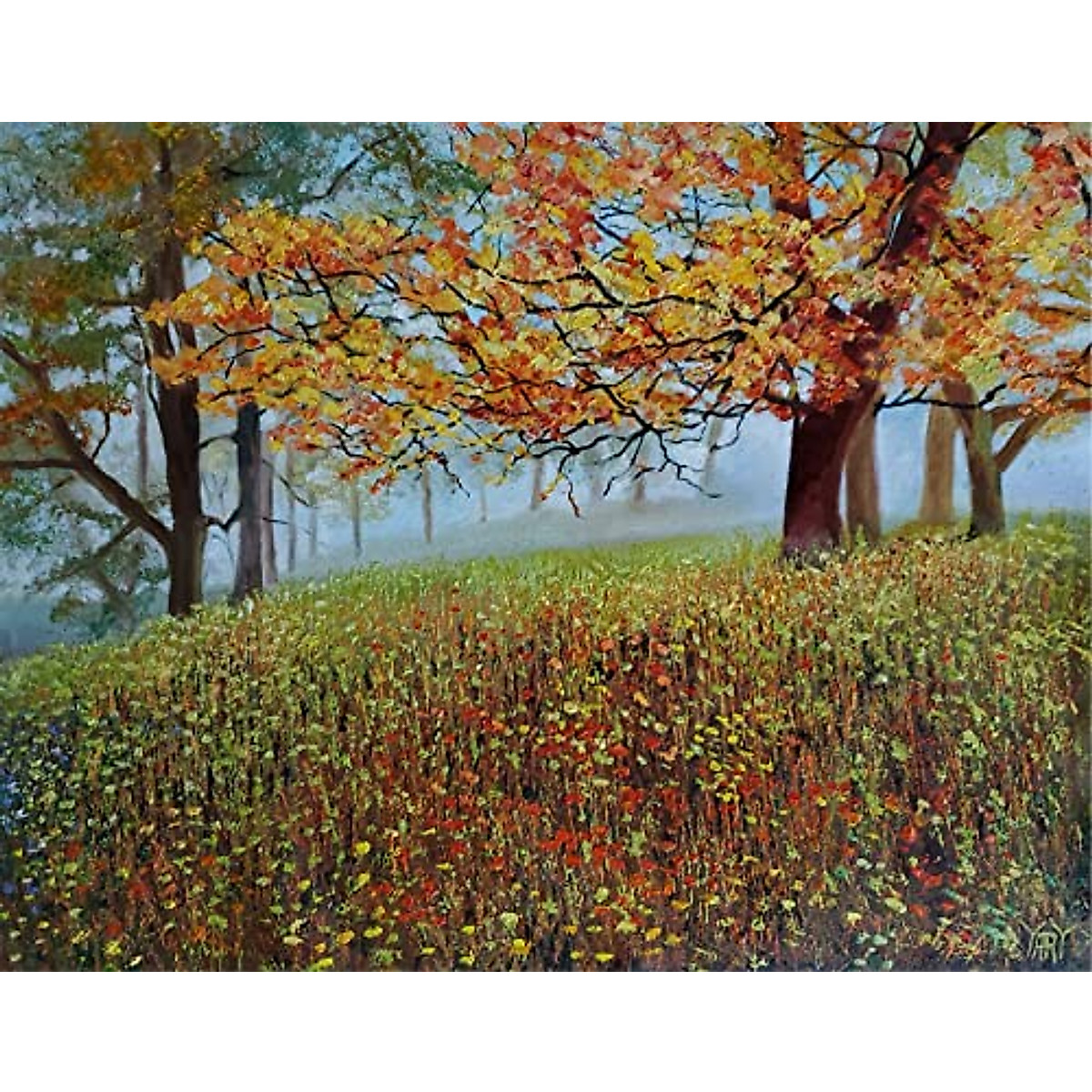 Early Morning Dew, Landscape by Internationally Renowned Painter Yary Dluhos
