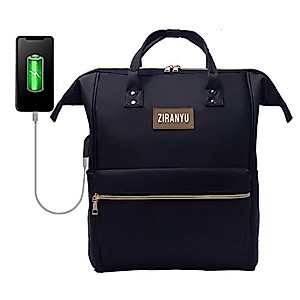 ZIRANYU Laptop Backpack for Women Travel Backpack Light Weight, Casual Computer Backpack for Work, College School Backpack Water Repellent for Business/College, 15.6 Inch