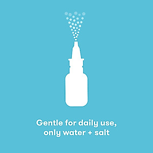 NoseFrida Saline Spray by Frida Baby Saline Nasal Spray To Soften Nasal Passages For Use Before NoseFrida The SnotSucker (0.68 FL OZ)