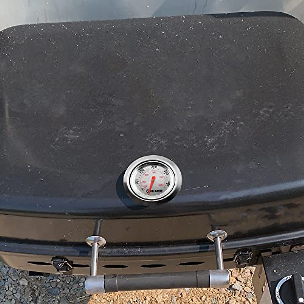 MENSI BBQ Barbecue Replacement Parts Charcoal Grill Pit Wood Smoker Temperature Gauge Thermometer for Weber Traveller Grills