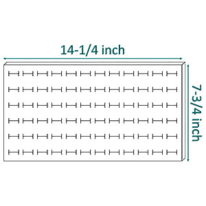 6-Pack Jewelry Display Foam Pad, Tray Insert - 72 Rings Holder Slots - Beige Burlap (14x7 Full Size) by TheDisplayGuys