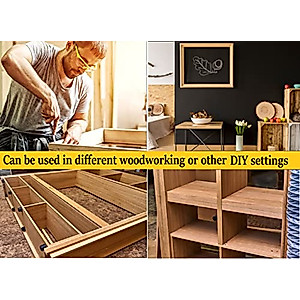 Domybear 90 Degree Positioning Squares Right Angle Clamps for Woodworking Aluminium Corner Clamp Carpenter Clamping Tool for Picture Frame Box Cabinets Drawers 4 Pack 5.5"*5.5"