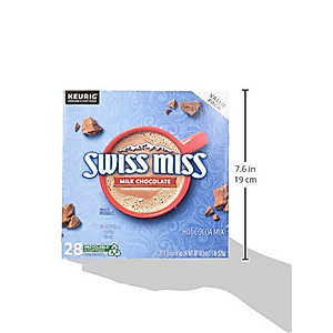 Swiss Miss Milk Chocolate Hot Cocoa Keurig Single-Serve K Cup Pods, 28 Count