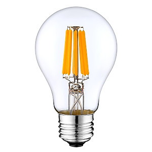 12Vmonster DC 12V 6 Watt Warm White 2700k LED Edison Filament A60 A19 Light Bulb E26 E27 Medium Base Lamp DC 12V 24V 36V Camping RV Cabin DC Battery Bank System Lighting Tesla Powerwall Motor Home PV