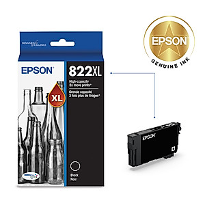 EPSON T822 DURABrite Ultra Ink High Capacity Black Cartridge (T822XL120-S) for select Epson WorkForce Pro Printers