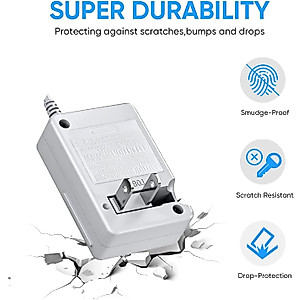 3DS Charger, 4 Stylus Pen 3DS Charger Compatible with Nintendo 3DS/ DSi/DSi XL/ 2DS/ 2DS XL/New 3DS XL 100-240V Wall Plug Adapter