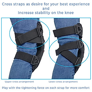 MAINEQUIP Knee Pads for Men Construction Knee Pads for Work Knee Pads for Men and Women Gel Knee Pads, Gardening, Indoor and Outdoor, 1 Pair