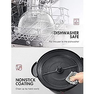 Popcorn Machine, 6-Quart Popcorn Popper maker, Nonstick Plate, Electric Stirring with Quick-Heat Technology, Cool Touch Handles (Black)