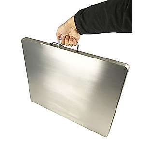 Angel USA Extra Large Platform 22 Inches x 18 Inches Stainless Steel 400 Pounds Heavy Duty Digital Postal Shipping Scale, Powered by Batteries or AC Adapter, for Floor Bench Office Weight Weighing