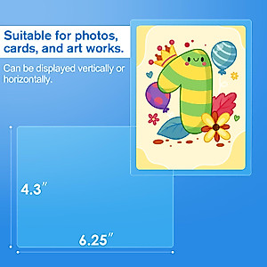 KTRIO Thermal Laminating Sheets, Hold 4 x 6 inch Photo Laminating Pouches, 5 Mil Clear Lamination Paper Protection 4.3 x 6.25 inch, Round Corner, 100 Pack