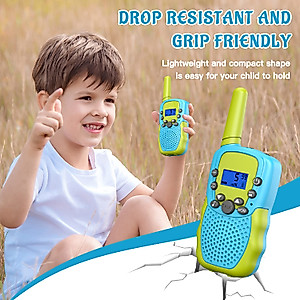 AIKTUPSY Walkie Talkies for Kids, Toys for 3-10 Year Old Boys Girls, Kids Walkie Talkies 3 Miles Range 22 Channels 2 Way Radio Toy with Flashlight Birthday Gifts for Girls Boys Ages 9-12