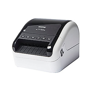 Brother QL-1110NWB Label Maker, Shipping Labeller, Wireless, PC Connected, Network and Bluetooth, Desktop, Wide Format 4 Inch Labels