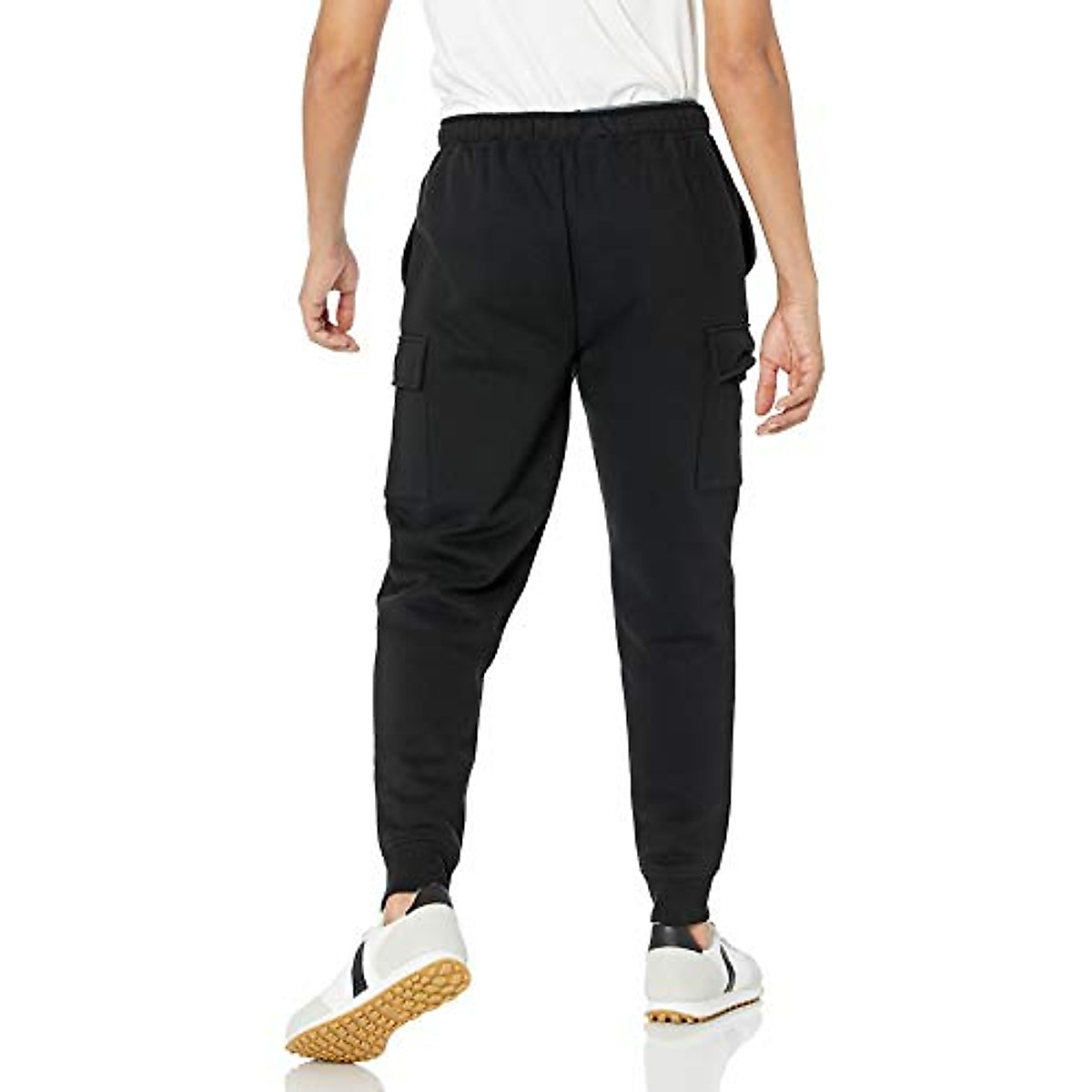 Amazon Essentials Cargo Sweatpants for Men - Fleece Jogger, Black, X-Large