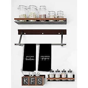 TUNW Hello There Handsome Good Morning Gorgeous Soft and Absorbent Bathroom Towels,Couple Hand Towels Beach Towels 16″×24″Set of 2,Birthday Valentine's Day Gift For Wife Husband Girlfriend Her Couples