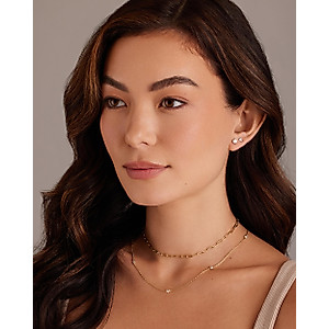 PAVOI Five Pairs Stainless Steel Stud Earrings Set for Women | Hypoallergenic 5 Earrings Pack | Premium Cubic Zirconia Studs