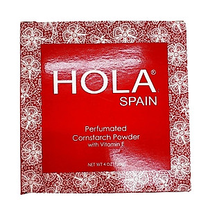 Hola Spain Skin Petal Body Talc Dusting Powder & Puff 4 oz.