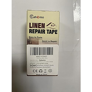 Linen Repair Tape 4x79 inch, Self Adhesive Linen Fabric Patches, Linen Fabric Patch Tape Kit, Fabric Repair Tape for Linen Sofas, Headboards, Chairs, Pillows, Curtains - Black