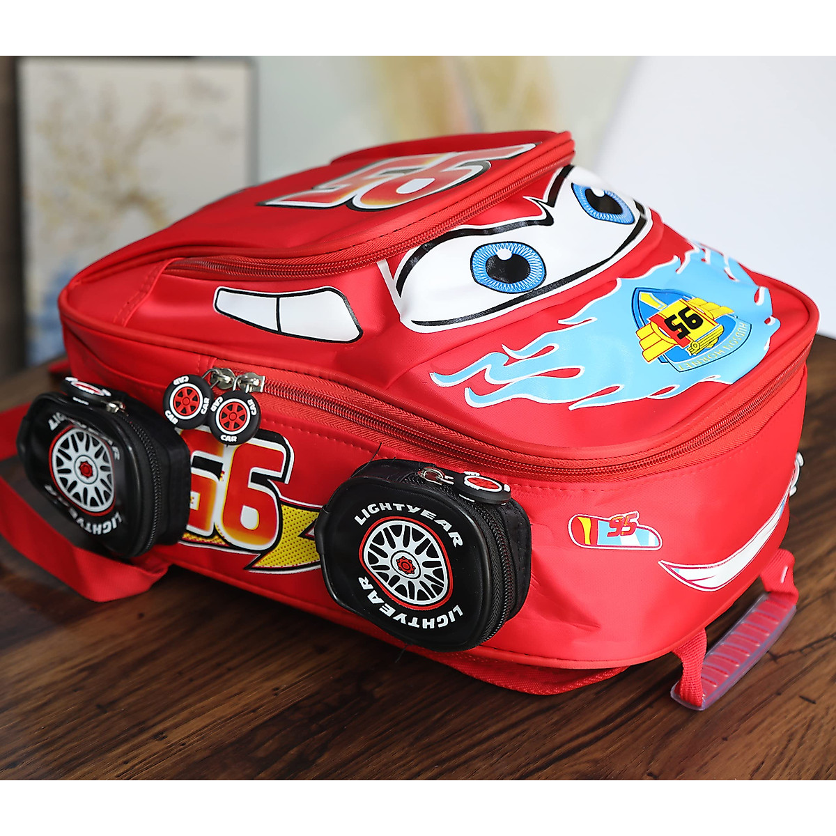 Toddler Kid Boys Girls Backpack Waterproof Cartoon Comic Kindergarten Children Snack Nursery School Backpack 3-5 Years (red1)